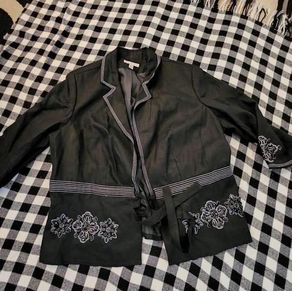 JM Collection | Jackets & Coats | Jm Collection Linen Coat | Poshmark